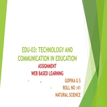 Edu 03, Gopika G S,roll no 41, natural science | PPT