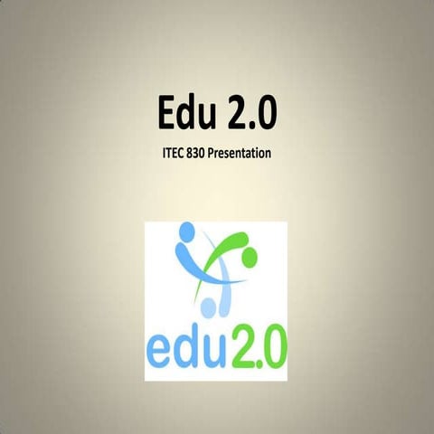 Edu 2.0 | PPTX | Education