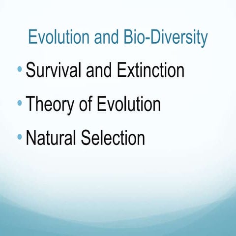 Edu290 part 1 evolution and biodiversity | PPTX | Biological Sciences ...