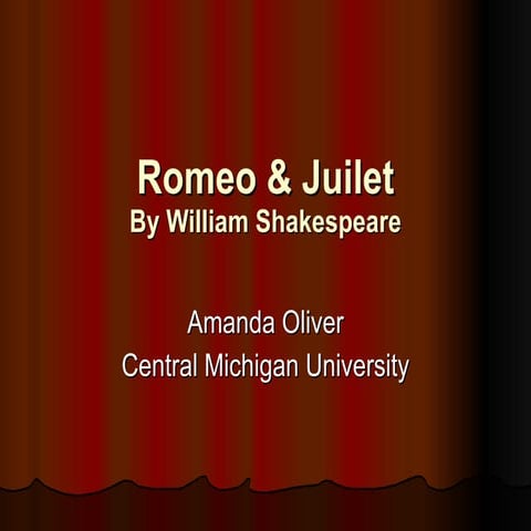 Romeo and Juliet Act 1 Summary | PPTX