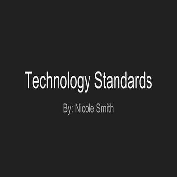 Technology standards | PPTX