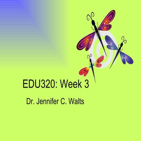 Edu320 Week 3 | PPT