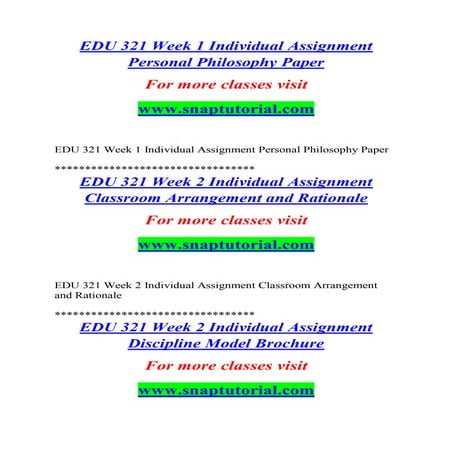 Edu 321 Enhance teaching / snaptutorial.com
