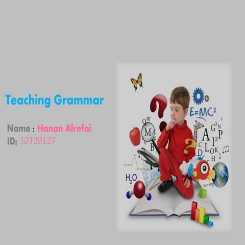 Teaching Grammar.- Activity. | PPTX | Education