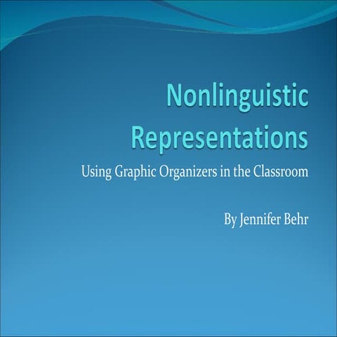 Non Linguistic Representation | PPT