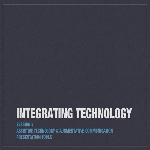 Assistive technology in a severe special education classroom ...