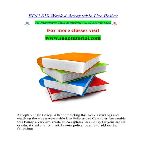 A Guide to Acceptable USe Policies in Education | PPTX