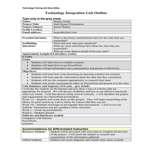 Edu 741 tech outline | PDF