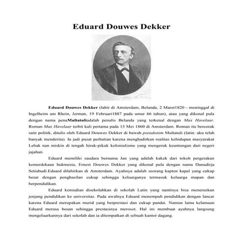 Eduard dan ernest douwes dekker | DOCX