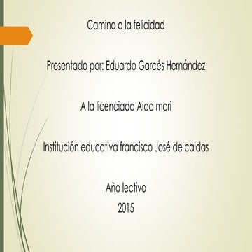 camino hacia el exito | PPTX