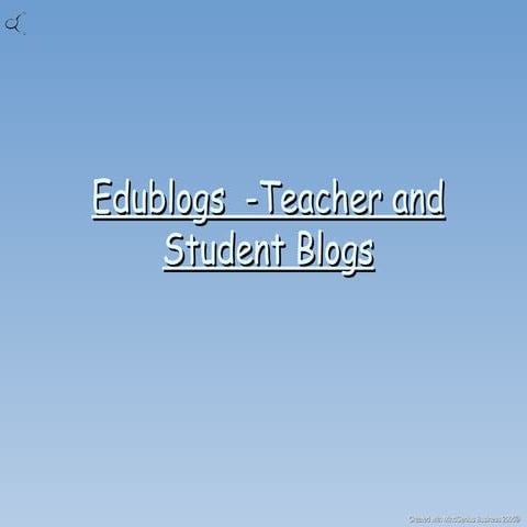 Edublogs | PPT