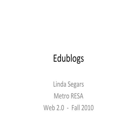 Edublogs | PPT