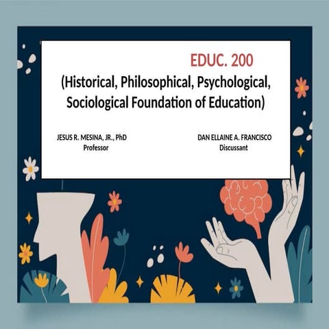 EDUC-200-Philosophy.pptx about Historical | PPTX