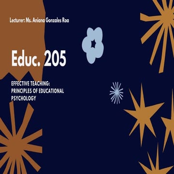 Effective Teaching: Principles of Educat | PPT