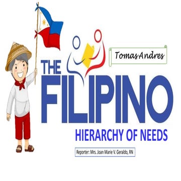 The Filipino Hierarchy of Needs | PPTX