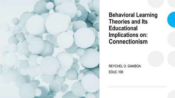 Behaviorism Theory of Learning | PPT
