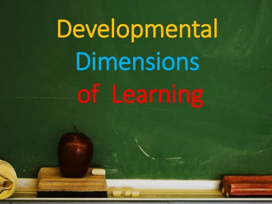 Developmental and social factors in Learning Centered Psychological ...