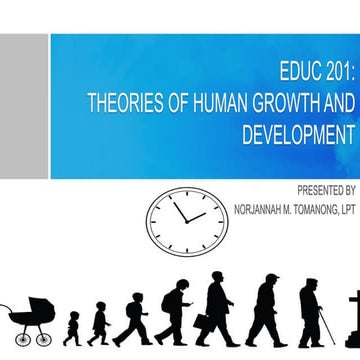 EDUC 201 THEORIES OF HUMAN GROWTH & DEVELOPMENT | PDF