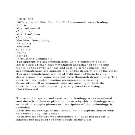 EDUC 307Differentiated Unit Plan Part 2 Accommodations Grading .docx