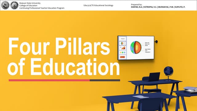 UNESCO four pillars of education | PPTX