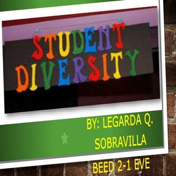 Student Diversity | PPTX