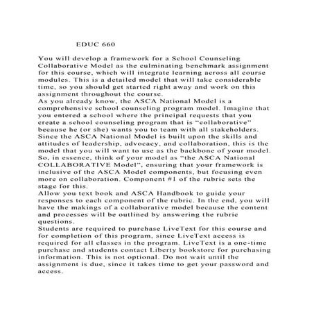 COSC 661 Comprehensive School Counseling Program Benchmark As.docx