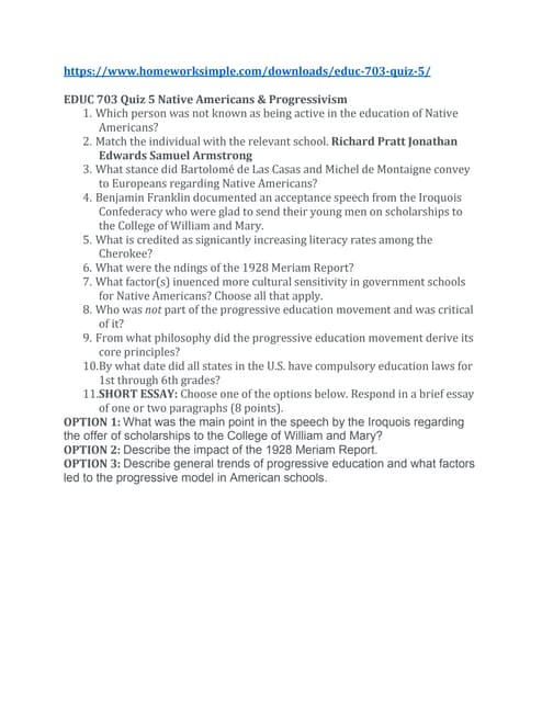 EDUC 703 Quiz 4 Common Schools Liberty.docx