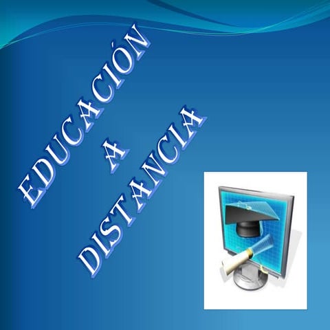 La educación a distancia power point | PPTX