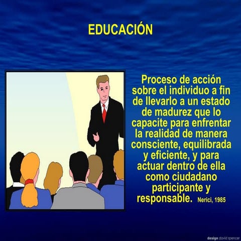 Educación definición, concepto | PPT