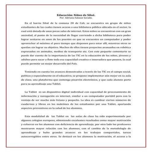Educación en siloe | PDF