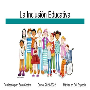 Inclusión educativa: barreras, principios e implicaciones | PPTX