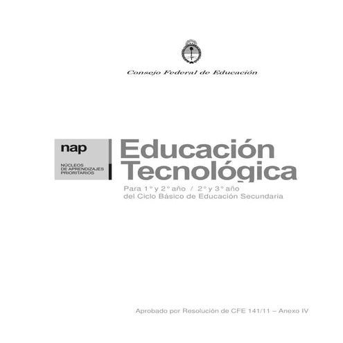 Educaci n tecnol_gica_nap_secundaria | PDF