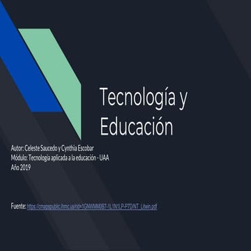 Tecnología educativa - Aplicación de la ciencia en la educación | PPTX