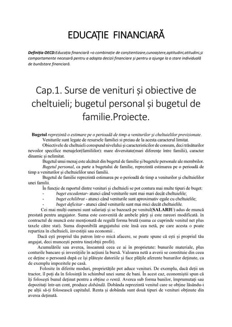 Bugetul Familiei educatie tehnologica si ap | PPT