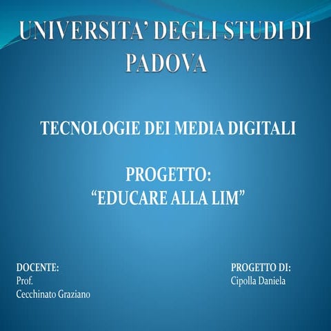 Educare alla lim | PPTX