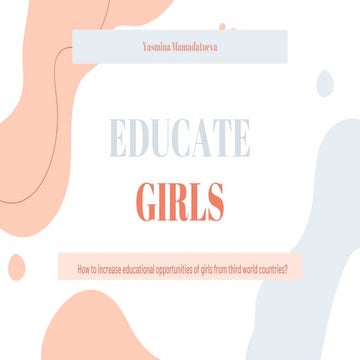 Educate girls | PPT