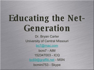 The Net Generation | PPT