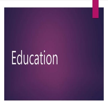 Education Presentation | PPT