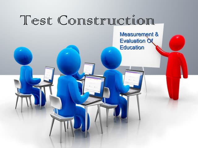 Test Construction, drawing up test Specifications. | PPTX ...