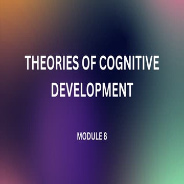 THEORIES OF COGNITIVE DELOPMENT WITH HUMAN BRAIN FUNCTIONS IN COGNITION ...