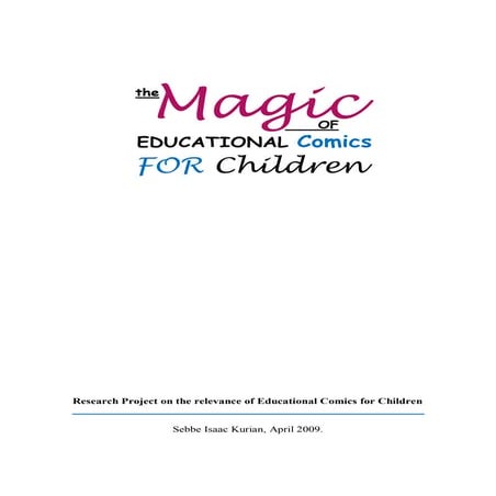 The Magic of Educational Comics for Children | PDF