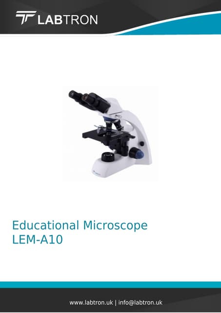 Mshot MF31 fluorescence microscope | PDF | Physics | Science