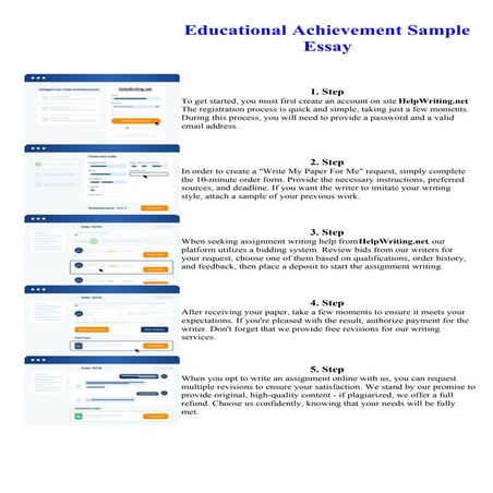 Educational Achievement Sample Essay | PDF | Homework and Study | Education