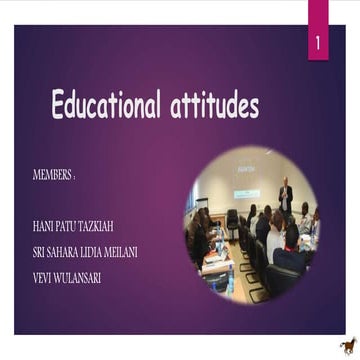 Educational attitudes | PPTX
