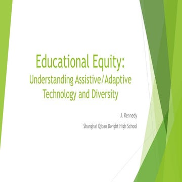 Educational Equity and Tech | PPT