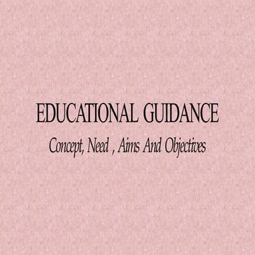 Proposed Guidance Program | PDF