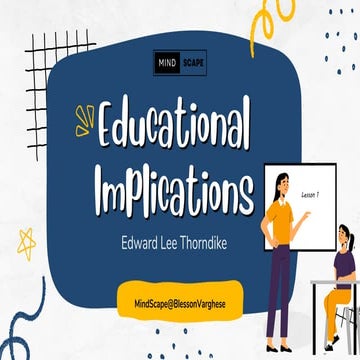 Educational Implication EL Thorndike | PDF