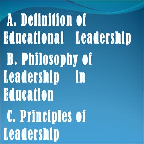 Educational leadership | PPT