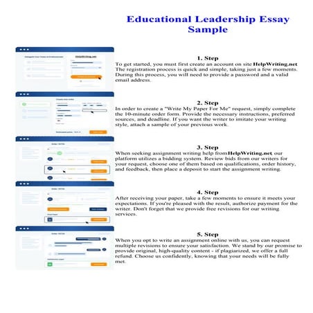 Educational Leadership Essay Sample | PDF