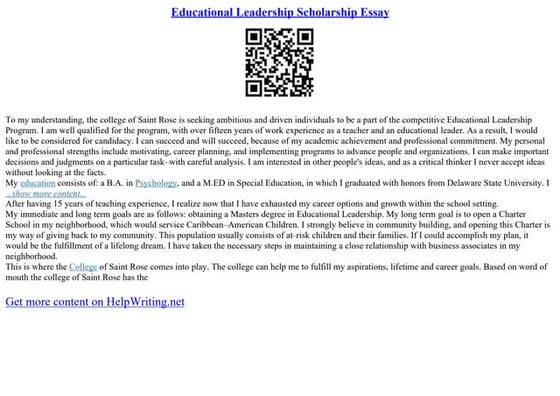 My Mentor Essay | PDF | Education industry | Industries